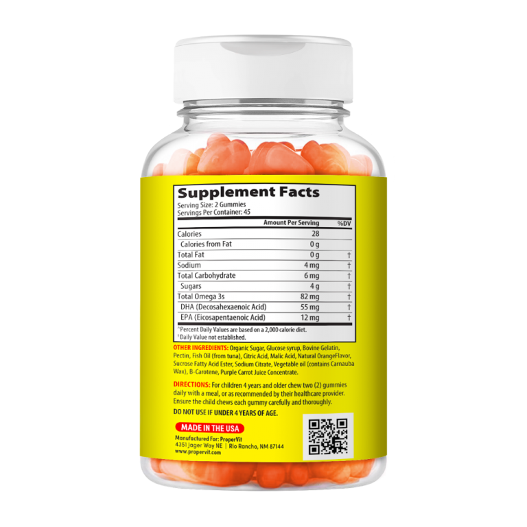 Chewable Fish Oil Gummies | Children's Omega 3 Gummies - Proper Vit