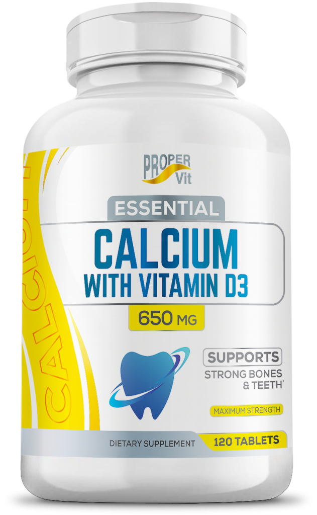 Essential Calcium 650mg with Vitamin D3 - Proper Vit