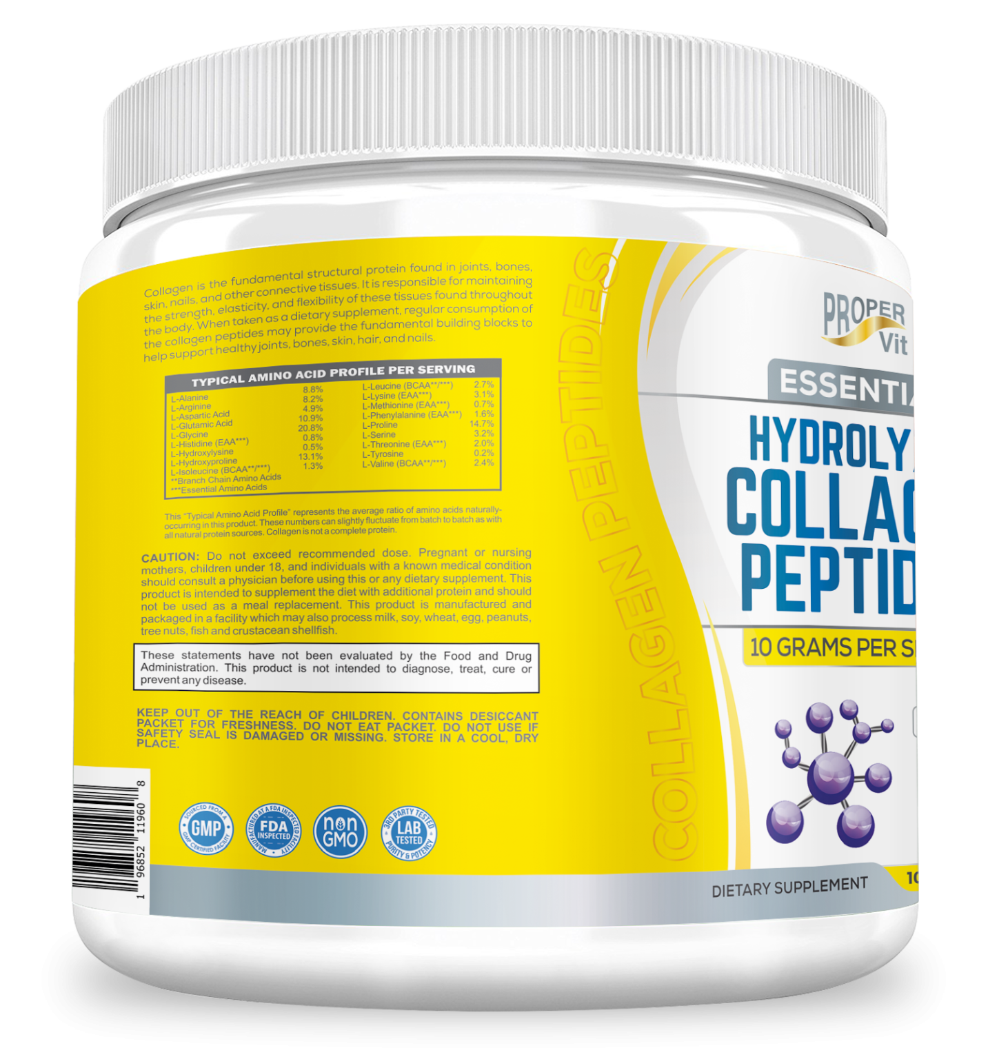 Essential Hydrolyzed Collagen Peptides - Proper Vit